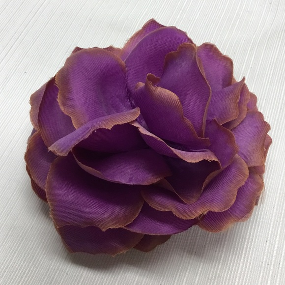 Accessories | New Beautiful Purple Flower With Clamp | Poshmark